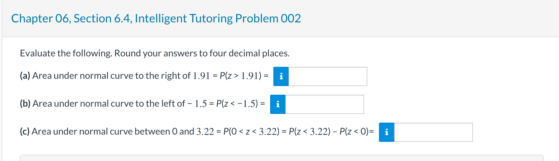 Solved Chapter 06, ﻿Section 6.4, ﻿Intelligent Tutoring | Chegg.com