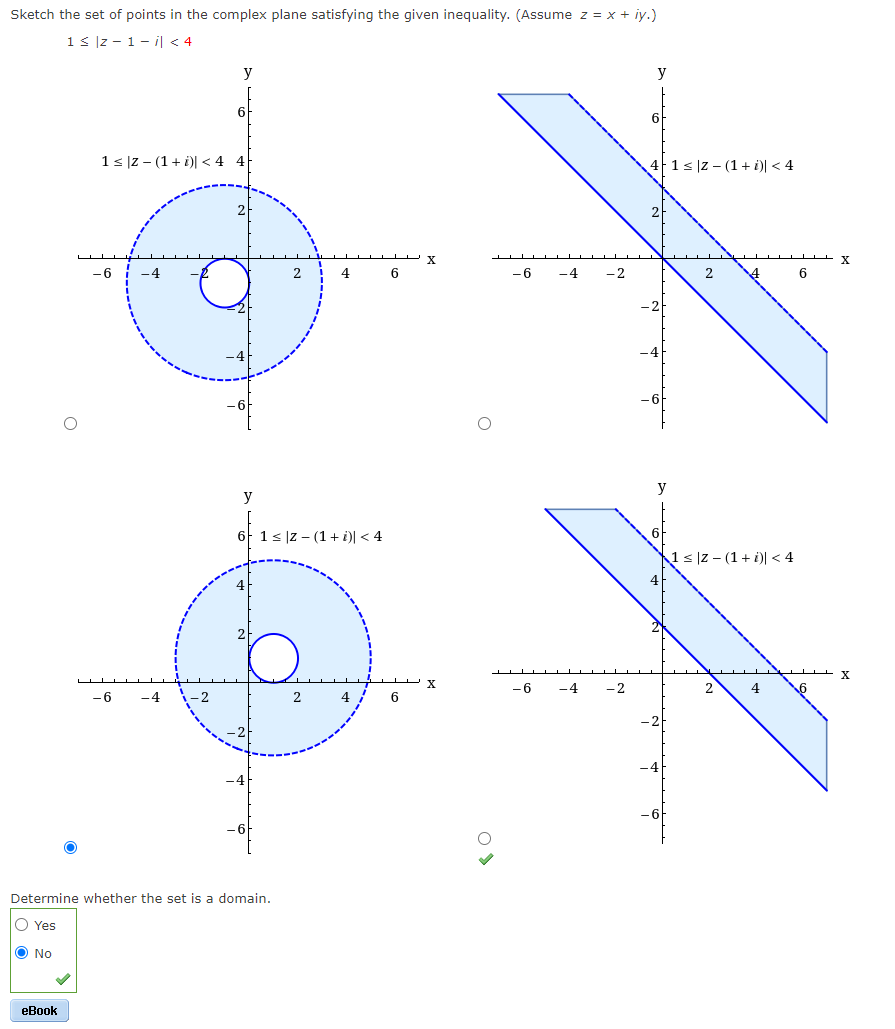 Solved Sketch the set of points in the complex plane | Chegg.com