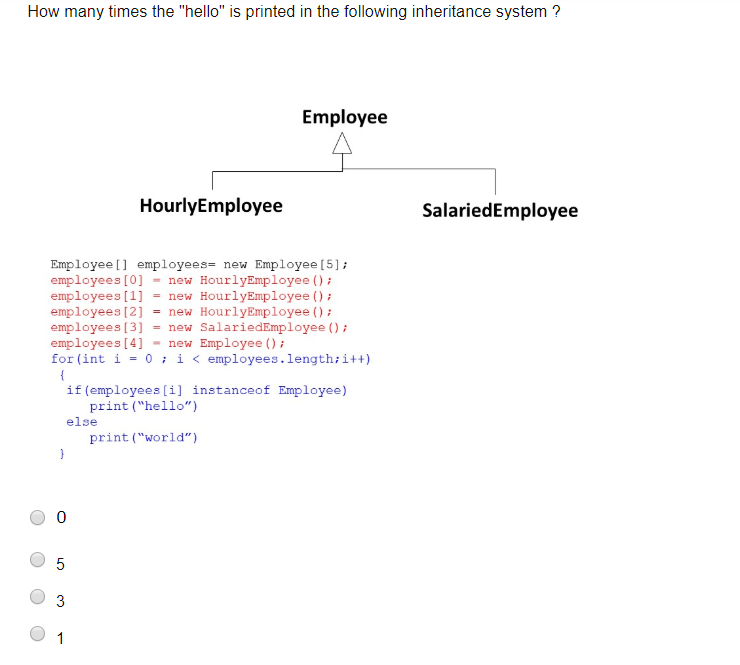 Solved How many times the "hello" is printed in the | Chegg.com