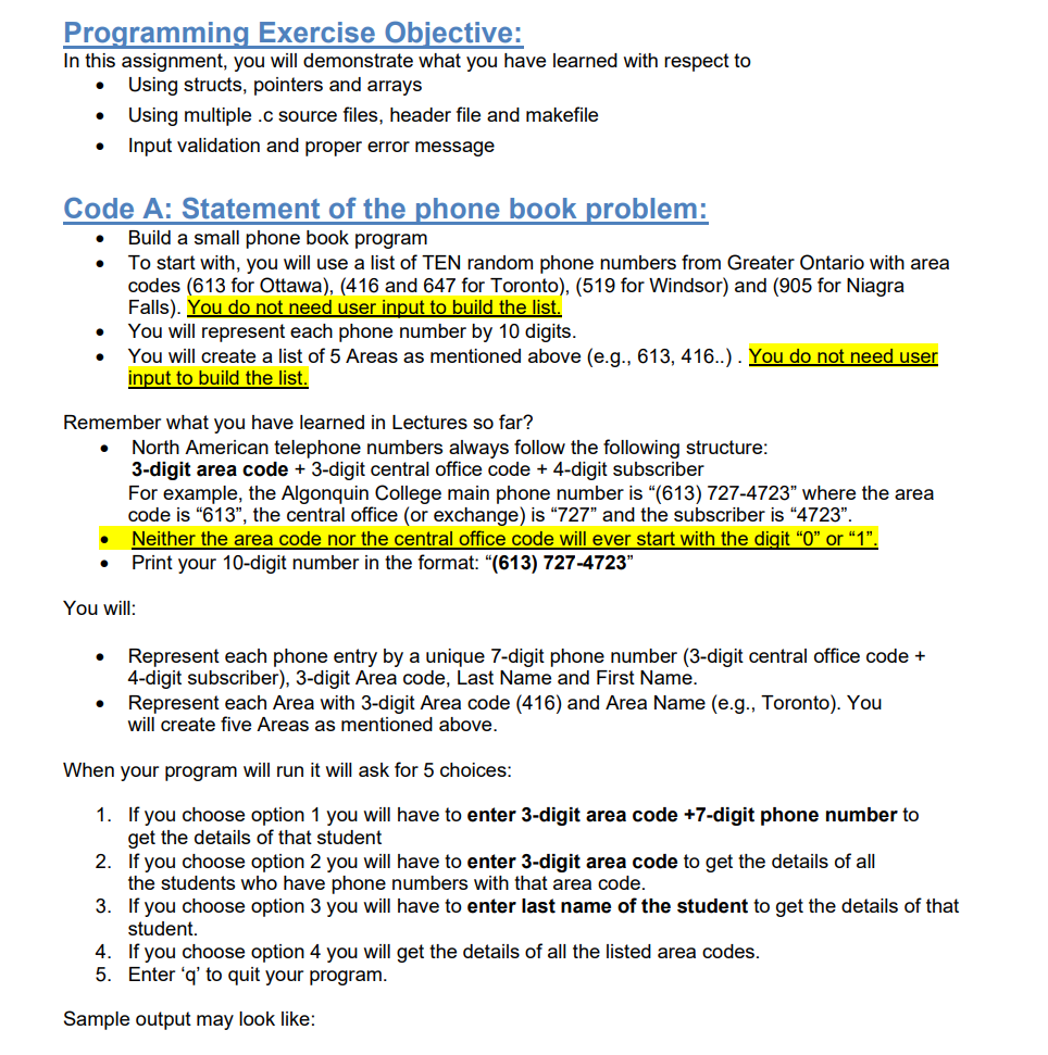 Programming Exercise Objective: In this assignment, | Chegg.com