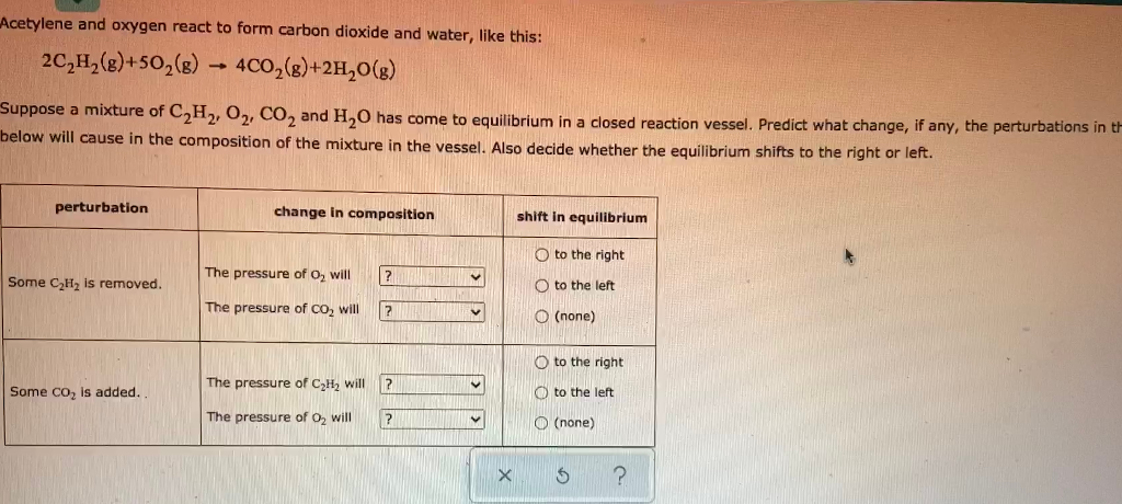 Solved Acetylene and oxygen react to form carbon dioxide and | Chegg.com