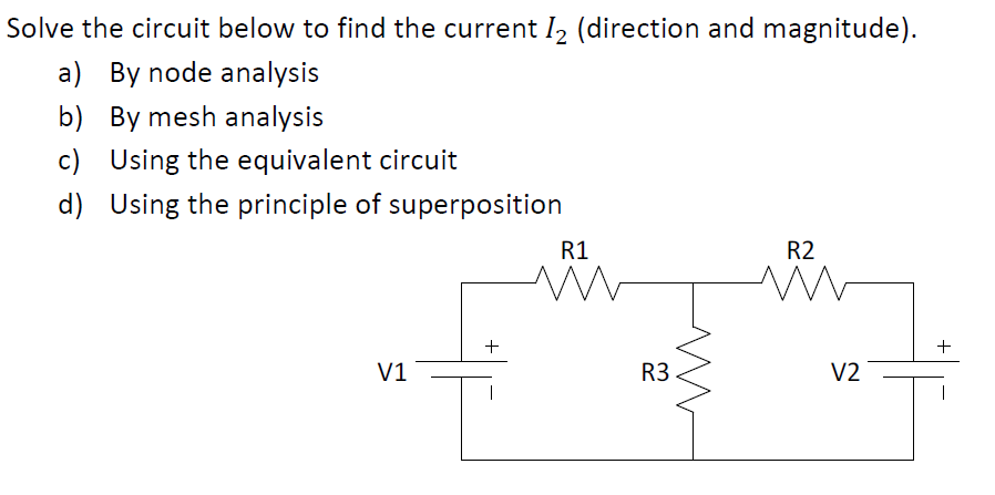 Solved Current I1 flows from V1 into R1 then into R3 Current | Chegg.com