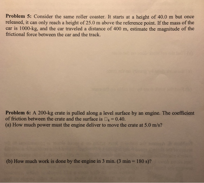 Solved Problem 5: Consider the same roller coaster. It | Chegg.com