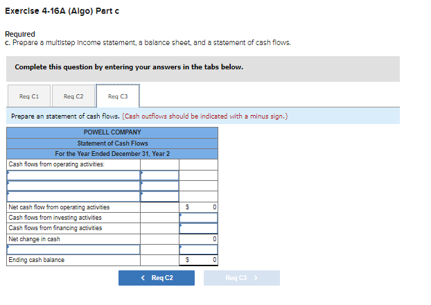 Solved Required information Exerclse 4-16A (Algo) Effect of | Chegg.com