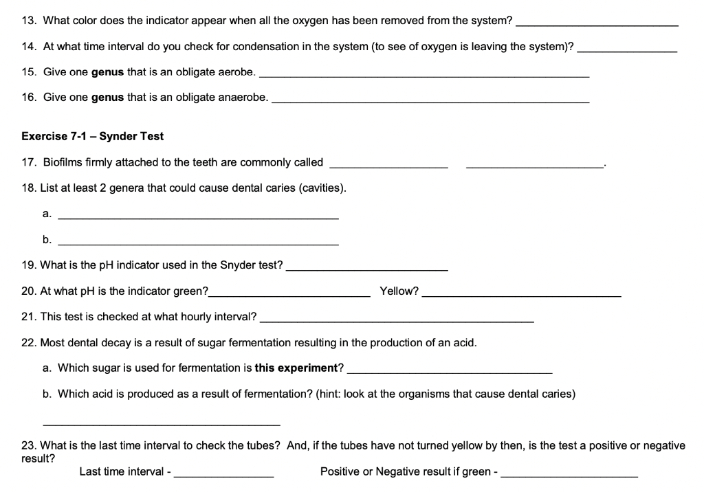 Solved Pre-Lab #9 - Biochemical Tests Part III, Thio broth, | Chegg.com