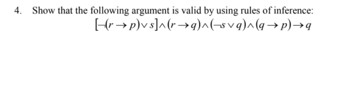 Solved Show that the following argument is valid by using | Chegg.com