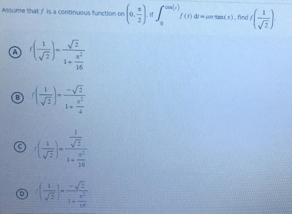 Solved Assume that f is a continuous function on (0,2π). If | Chegg.com