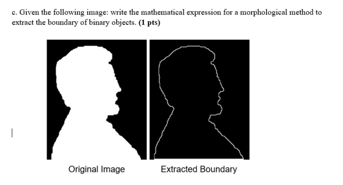 Solved Given the following binary image f (foreground pixels | Chegg.com