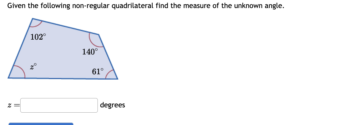 Solved Given the following non-regular quadrilateral find | Chegg.com