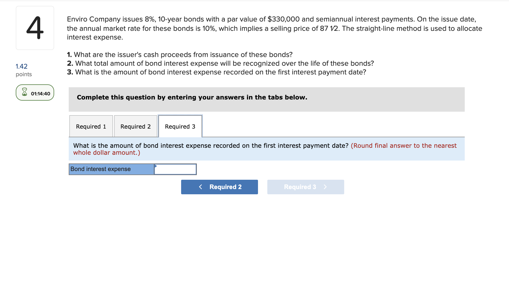 Solved 4 Enviro Company issues 8%, 10-year bonds with a par | Chegg.com