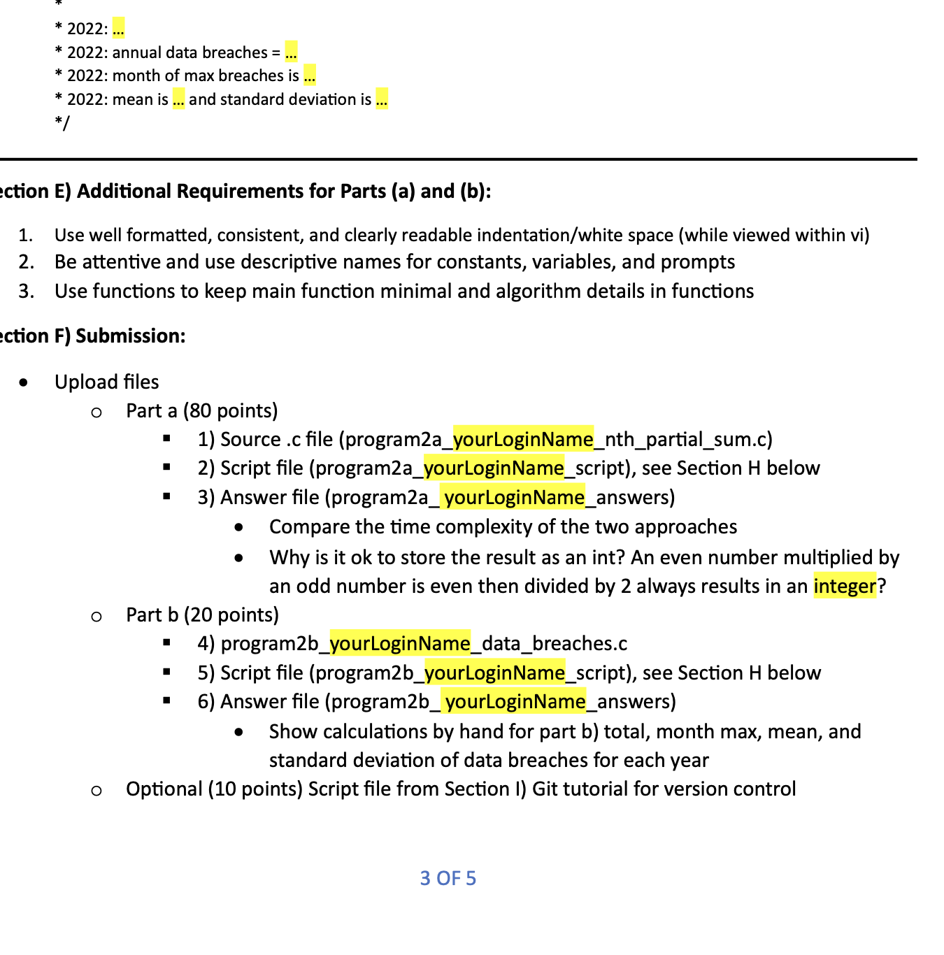 Solved Section A) Description for Part (a): Write a program | Chegg.com