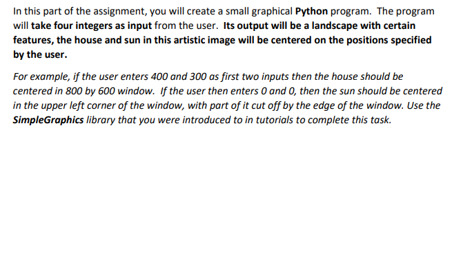 Solved In this part of the assignment, you will create a | Chegg.com