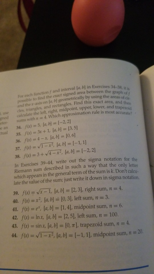 Solved For each function f and interval [a, b] in Exercises | Chegg.com