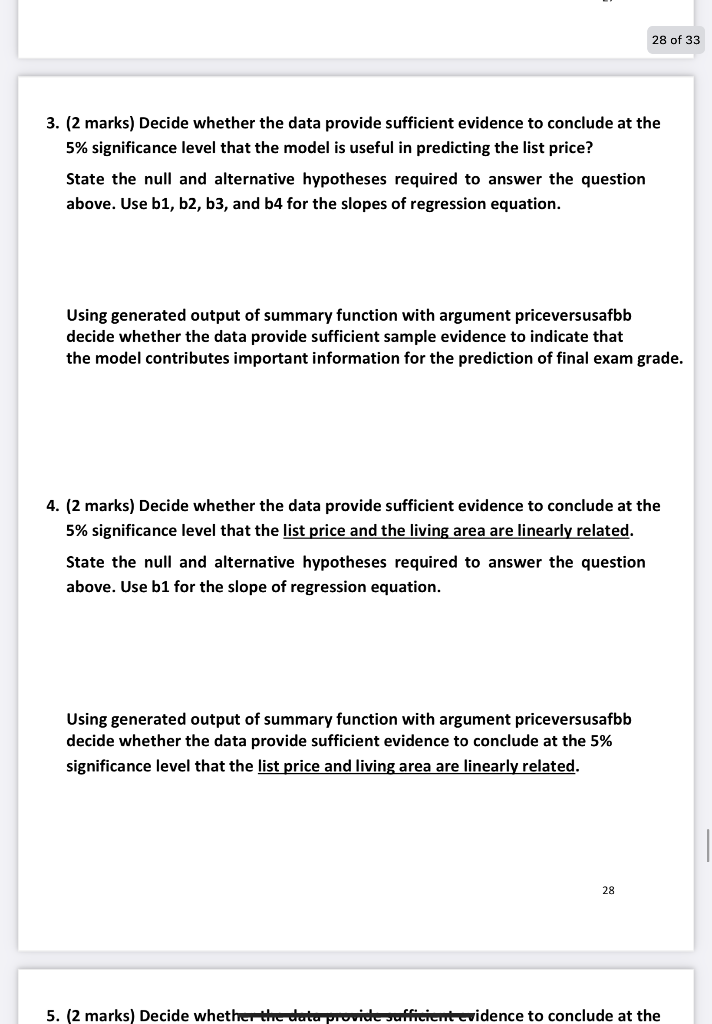 Solved Problem 8. (2+2+2+2+2=10 marks) The price for a | Chegg.com