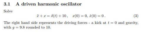 Solved 3.1 A driven harmonic oscillator Solve | Chegg.com