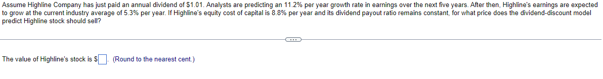 Solved Chapter 7 - Q5: Please answer the Finance question in | Chegg.com