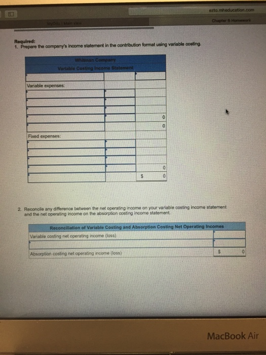 Solved K回回 ezto.mi E connect Chapter 6 Homework Question 6 | Chegg.com Solved K回回 ezto.mi E connect Chapter 6 Homework Question 6 | Chegg.com