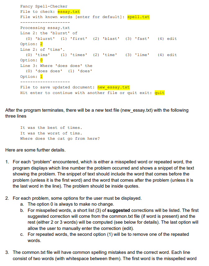 Solved Part 1: Text Processing [10 marks] You will create a | Chegg.com