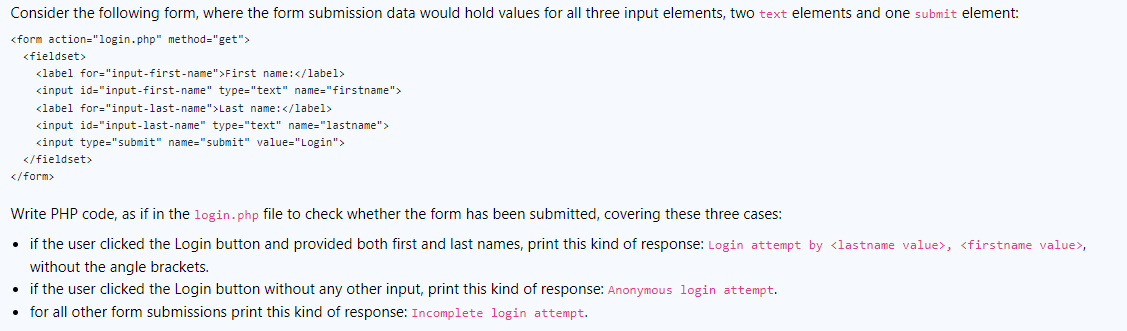 Solved Consider the following form, where the form | Chegg.com