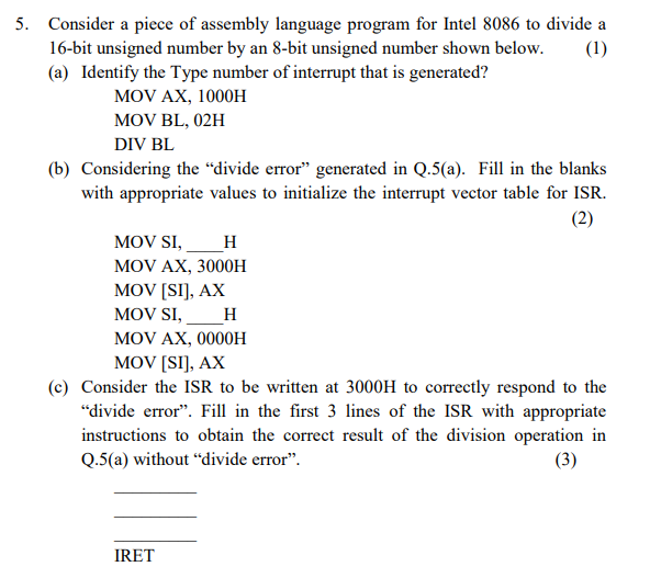 Consider A Piece Of Assembly Language Program For