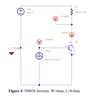 R1 +D Vdd Vdc=5 Value 10K Vmeter 1 V Imeter 2 Vmeter | Chegg.com