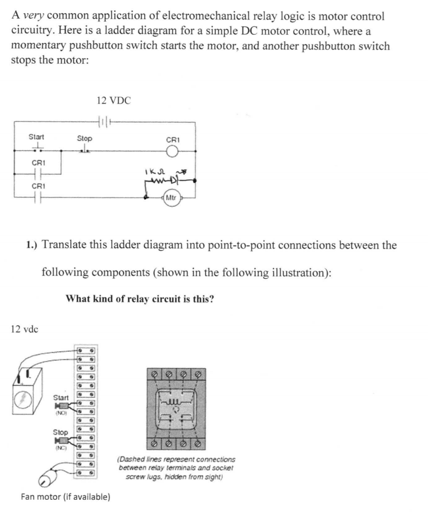 Solved A very common application of electromechanical relay | Chegg.com