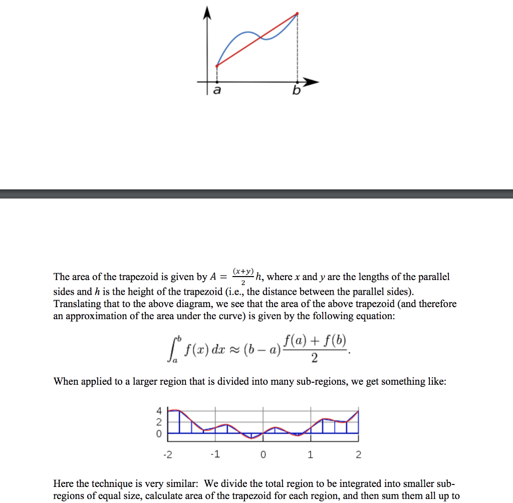 Solved Program - Numerical Integration Introduction For this | Chegg.com