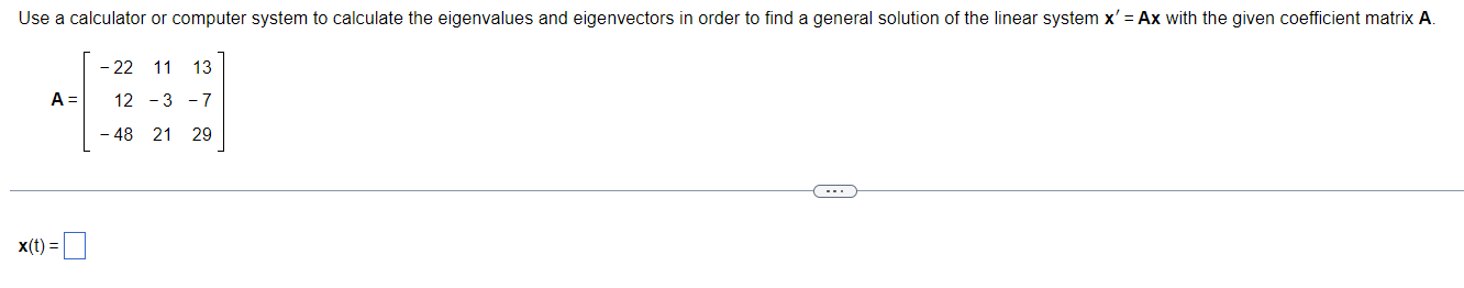 Solved Use a calculator or computer system to calculate the | Chegg.com