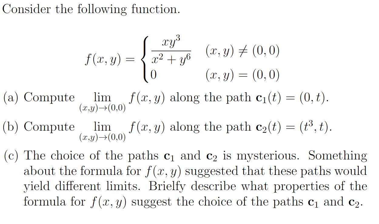 Solved Consider the following function. | Chegg.com