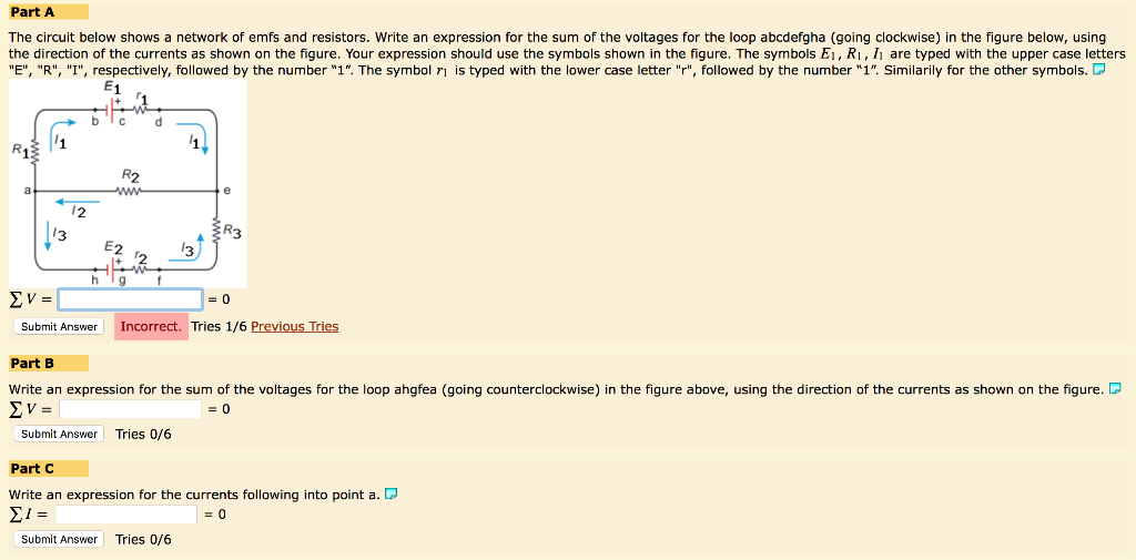 Solved Part A The circuit below shows a network of emfs and | Chegg.com