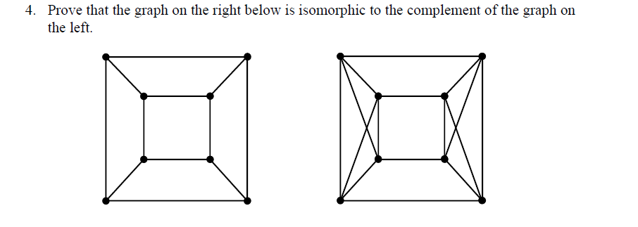 Solved 4. Prove that the graph on the right below is | Chegg.com
