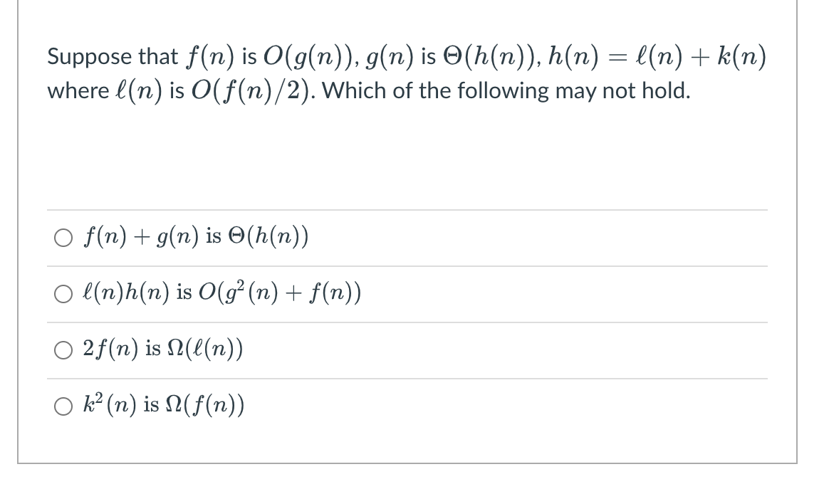 Solved = Suppose the algorithms A and B both take an integer | Chegg.com