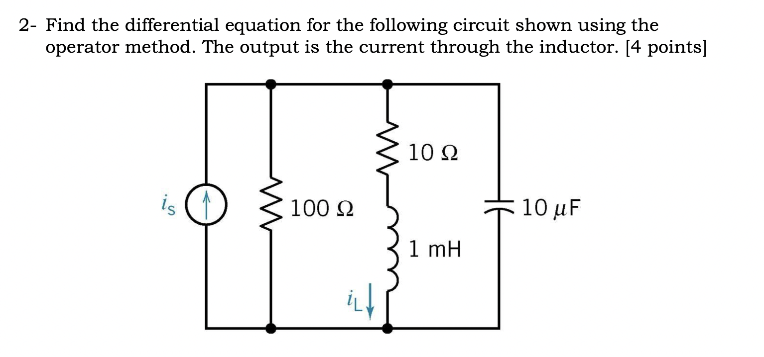 Solved 2- Find the differential equation for the following | Chegg.com