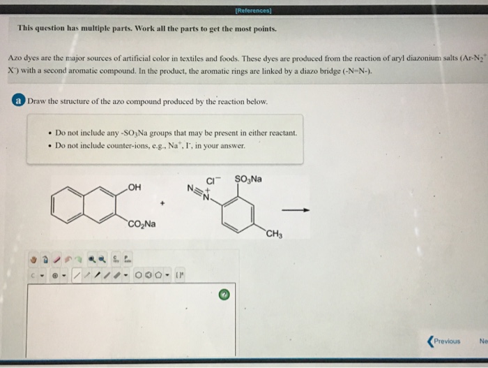 Solved Azo dyes are the major sources of artificial color in | Chegg.com