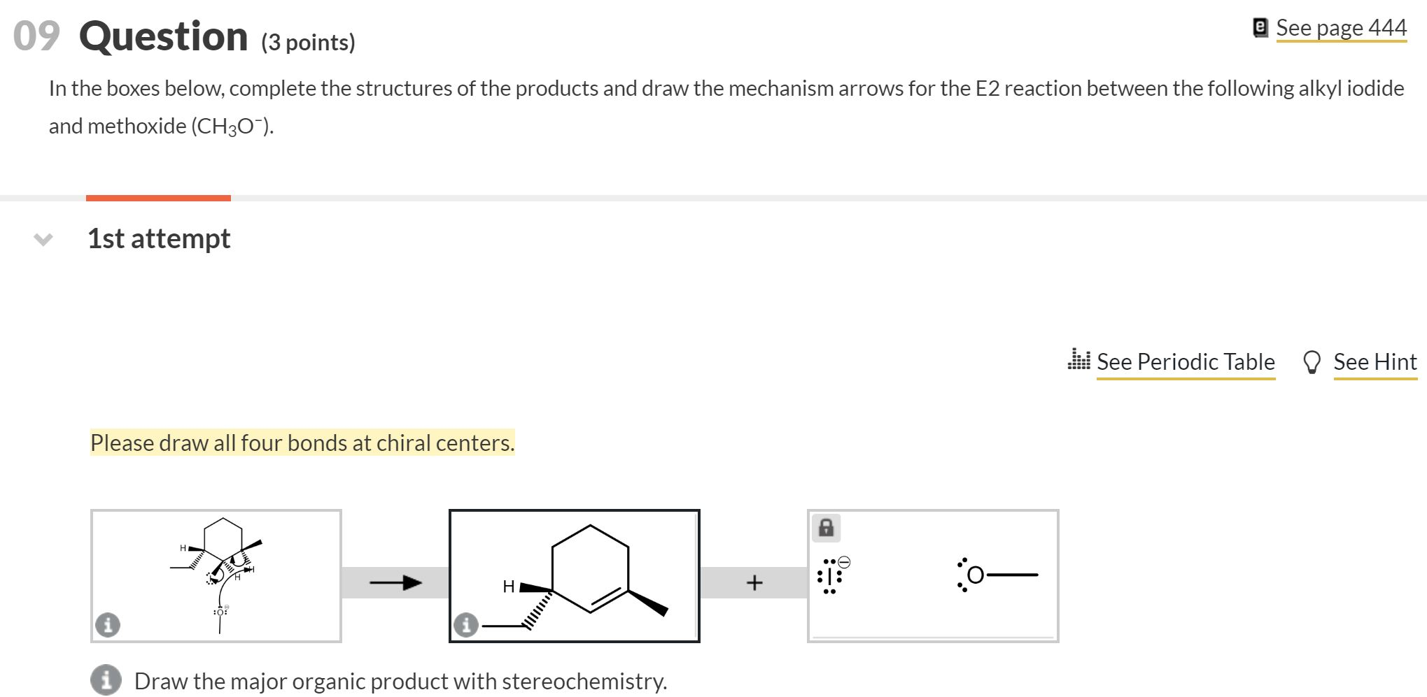 Solved 09 Question (3 points) @ See page 444 In the boxes | Chegg.com