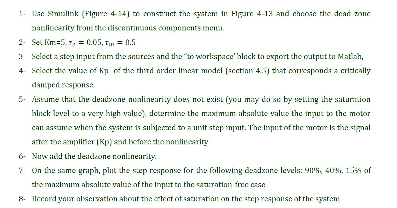 Solved 1- Use Simulink (Figure 4-14) to construct the system | Chegg.com