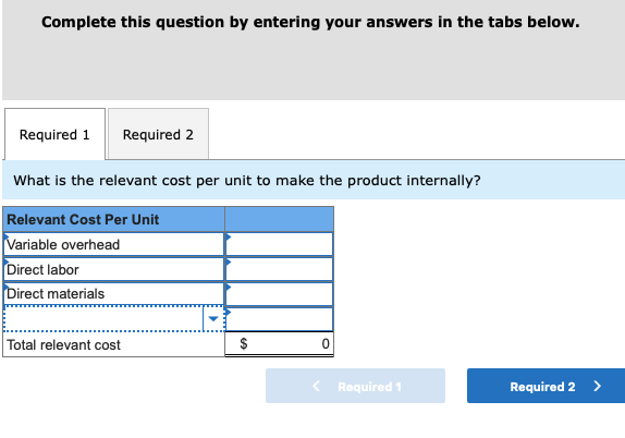 Solved Make or Buy Terry Inc. manufactures machine parts for | Chegg.com
