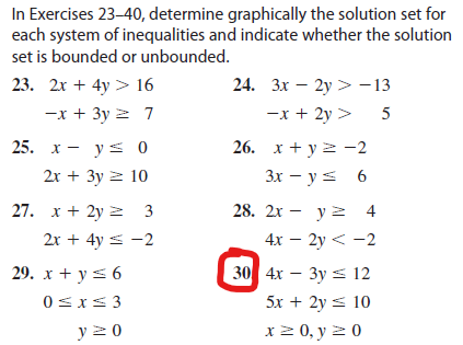 Solved 5 In Exercises 23-40, determine graphically the | Chegg.com