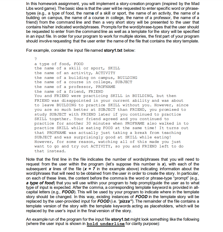 Solved In this homework assignment, you will implement a | Chegg.com