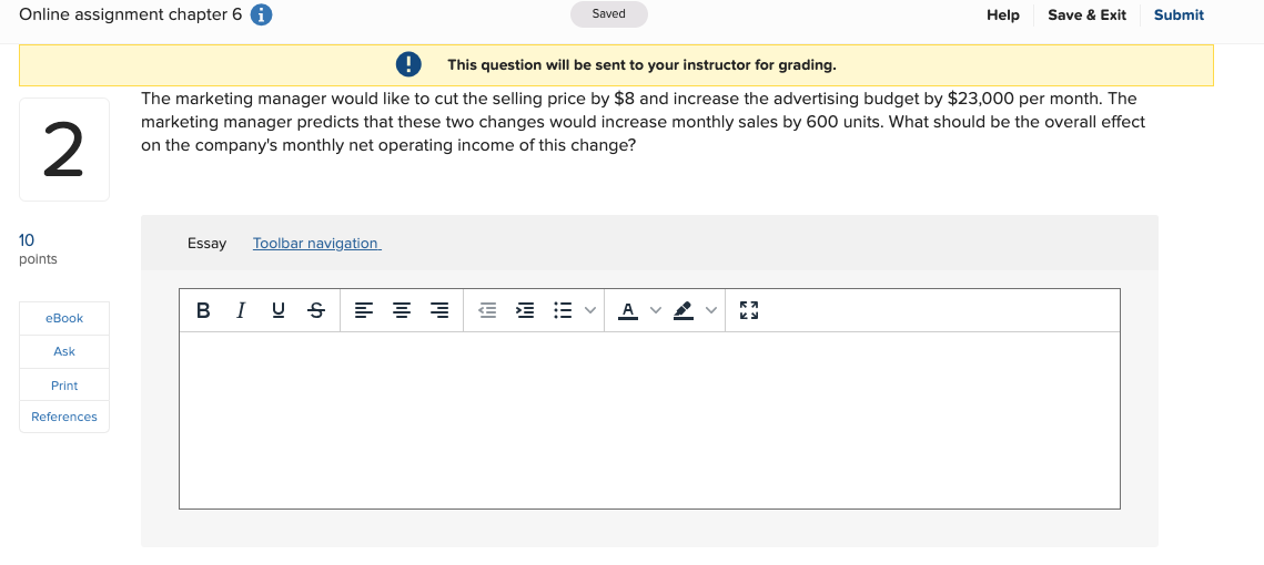 Solved Online assignment chapter 6 i (1) This question will | Chegg.com