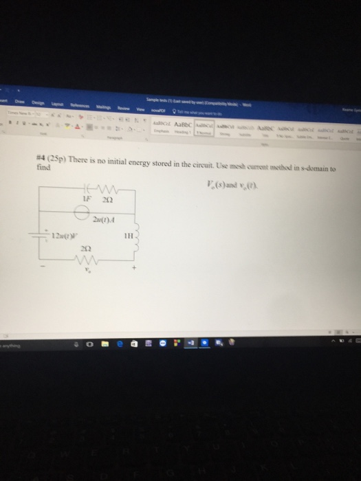 Solved There is no initial energy stored in the circuit. Use | Chegg.com