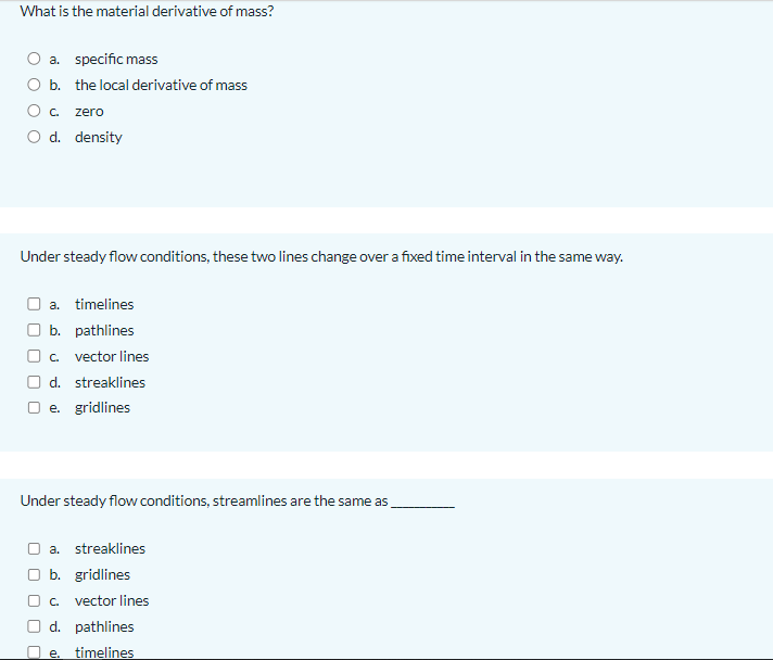 What Is The Material Derivative Of Mass A Specific