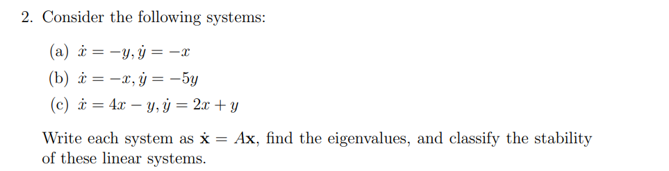 Solved Consider the following | Chegg.com