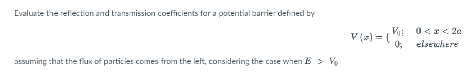 Solved Evaluate the reflection and transmission coefficients | Chegg.com