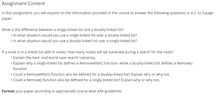 Solved Assignment Content In this assignment, you will | Chegg.com