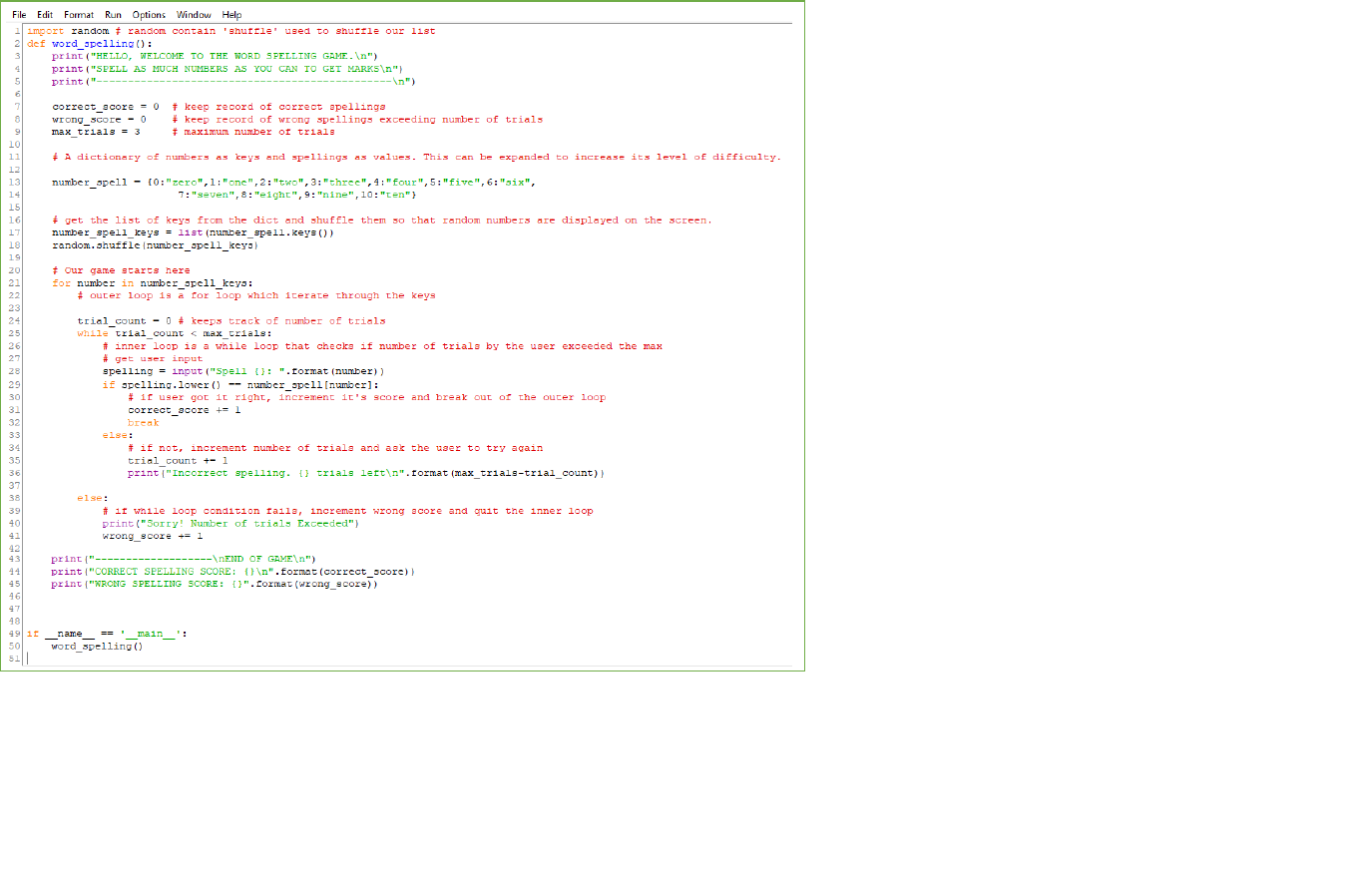 Solved Modify example 3 in number 1, the spelling program. | Chegg.com