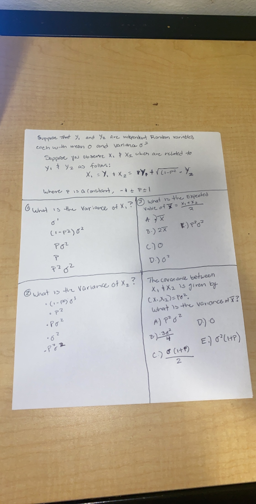 Solved Suppose that Y1 and Y2 are independent, standard | Chegg.com