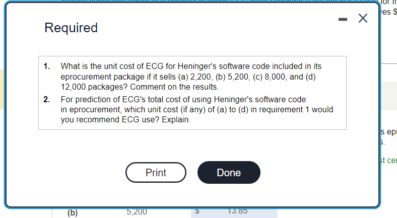 Solved Required 1. What is the unit cost of ECG for | Chegg.com