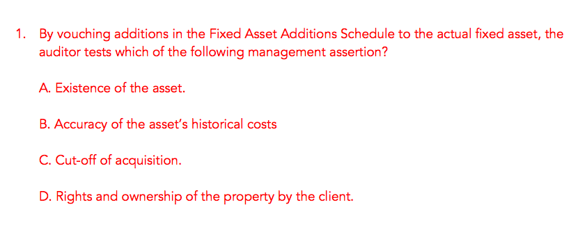 Solved 1. By vouching additions in the Fixed Asset Additions | Chegg.com