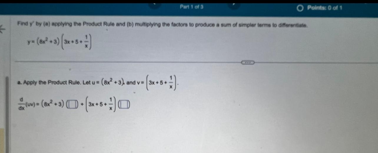 Solved Find y′ by (a) applying the Product Rule and (b) | Chegg.com